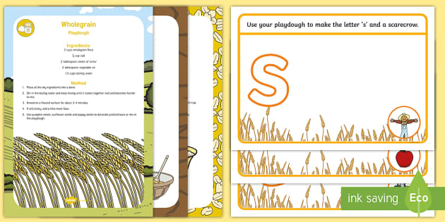 Harvest and Farm Themed Phase 2 Phonics Modelling Dough Recipe and Mat Pack