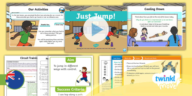 Fun Circuit Training Games | Y1 PE Lesson Pack | Twinkl Move