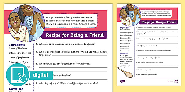 A Friendship Recipe | National Friendship Day | Twinkl USA