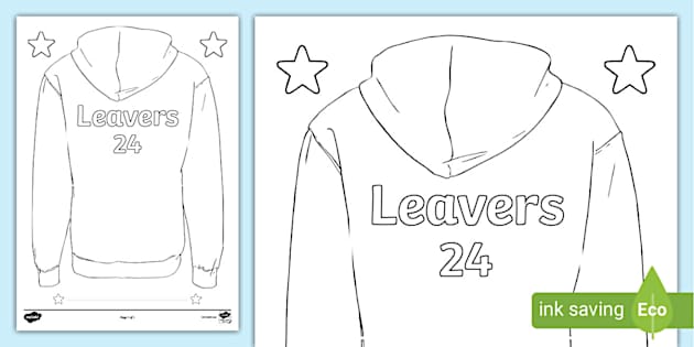 A3 Sign My Leavers 2024 Hoodie Activity Sheet (teacher made)