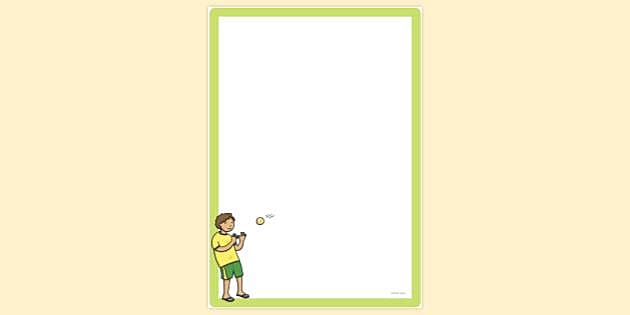 FREE! - Simple Blank Catching Page Border | Page Borders | Twinkl