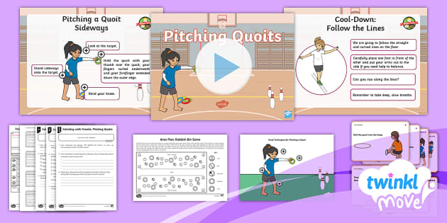 👉 Pitching Quoits - Year 2 PE Throwing & Catching Lesson