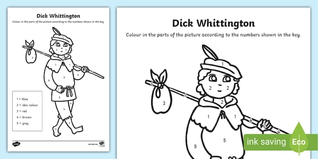 Dick Whittington Colouring Sheets (Hecho por educadores)