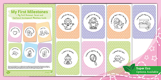 Personal Social And Emotional Development Milestone Cards
