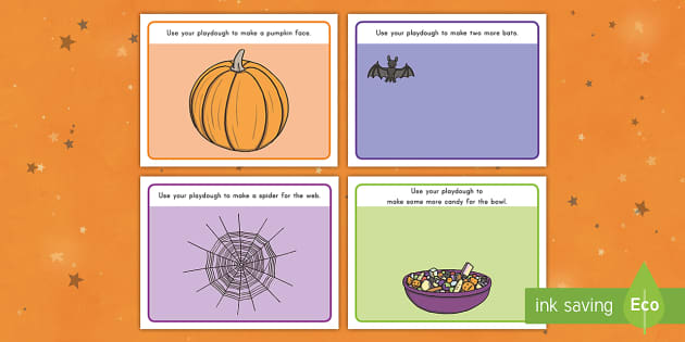 Halloween Playdough Mats | Fine Motor Skills | Twinkl