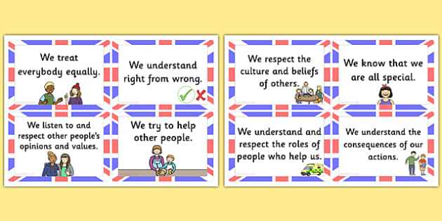 British Value Cards - british, value, cards, british value, card