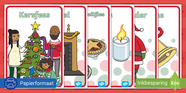 Kersfees Prente: A4 Vertoonplakkate (teacher made) - Twinkl