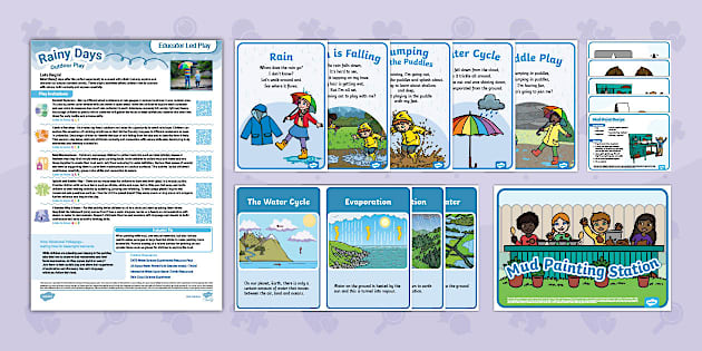 Outdoor Play on Rainy Days (Teacher-Made) - Twinkl