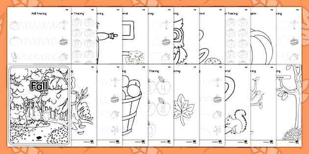 Fall Toddler Busy Book (teacher made) - Twinkl