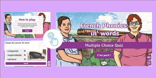 👉 French Phonics: 'in' words Interactive Quiz - Twinkl