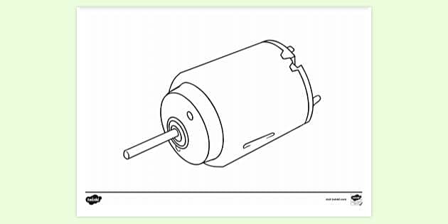 Motor Colouring Sheet (Teacher-Made) - Twinkl