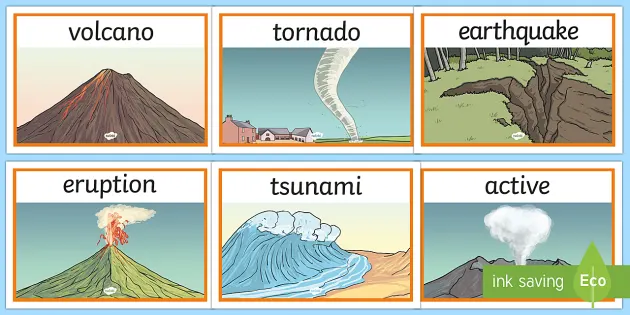 Volcano Tornado Earthquake Hurricane