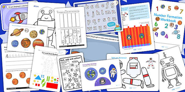 Space Themed Fine Motor Skills Pack (teacher made)