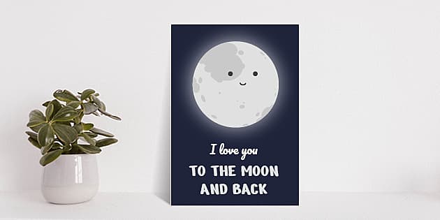 To the Moon and Back Postcard | Twinkl Party (teacher made)