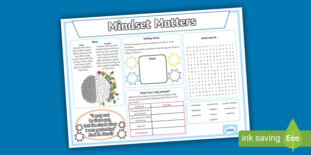 Mindset Matters Activity Mat 3-6 (Hecho por educadores)