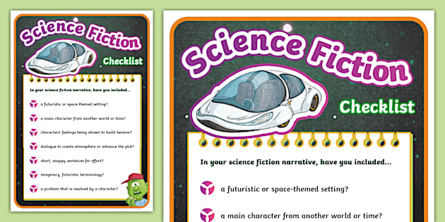 Science Fiction Checklist Poster - Twinkl