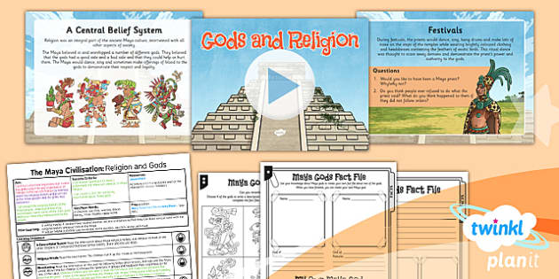 Mayan Gods and Mayan religion lesson plan KS2 (teacher made)