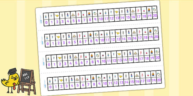 FREE! - Aladdin Number Track 0 20 (teacher made) - Twinkl