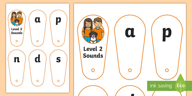 Level 2 / Phase 2 Phoneme Fans (teacher made)