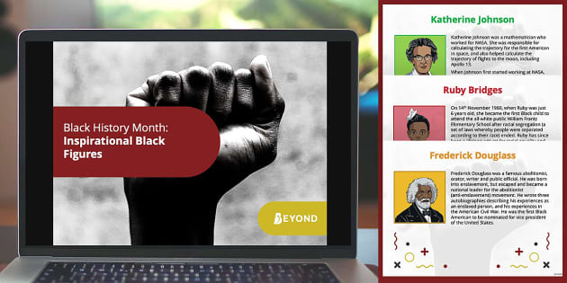 Inspirational Black Figures PowerPoint (teacher made)