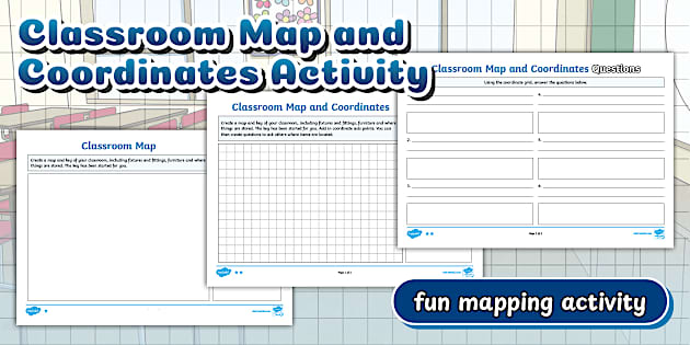 Classroom Map and Coordinates Activity