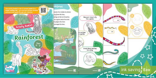 Rainforests Activity Booklet (Ages 5 - 7) (teacher made)