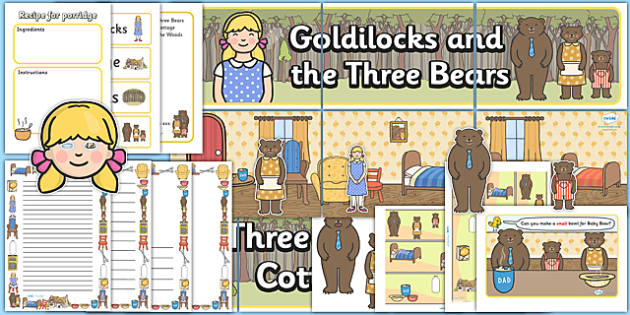 Goldilocks and the Three Bears Role Play Pack - Goldilocks, traditional