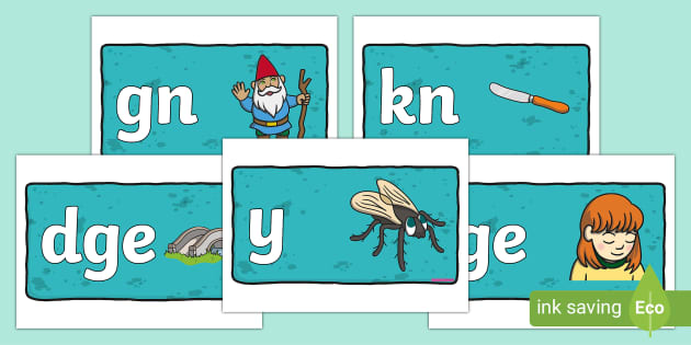 Twinkl Phonics Level 6 GPC Mnemonic Display Bricks - Twinkl