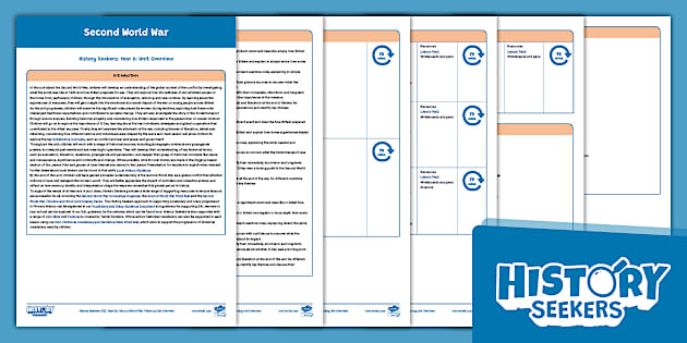 History Seekers: UKS2: Second World War Unit Overview