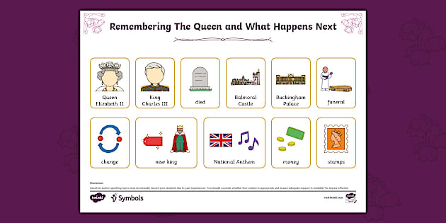 FREE! - Symbols For Remembering The Queen | Twinkl SEND