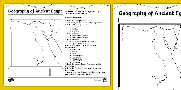 Ancient Egypt Geography Map | Social Studies | Twinkl USA