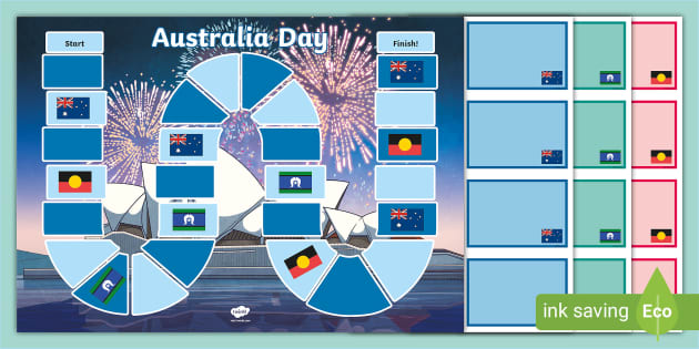 Australia Day-Themed Editable Board Game - F-4 - Topics