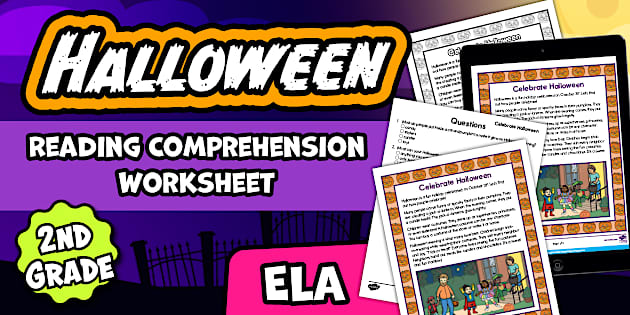 2nd Grade Celebrate Halloween Reading Comprehension Worksheet