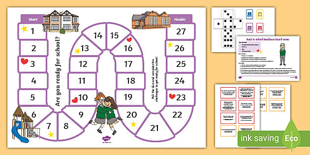 Back to School Game Activity | Transition to School Task