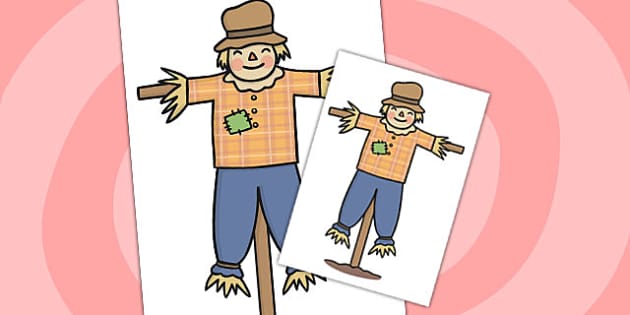 Scarecrow Cut Out (teacher made) - Twinkl