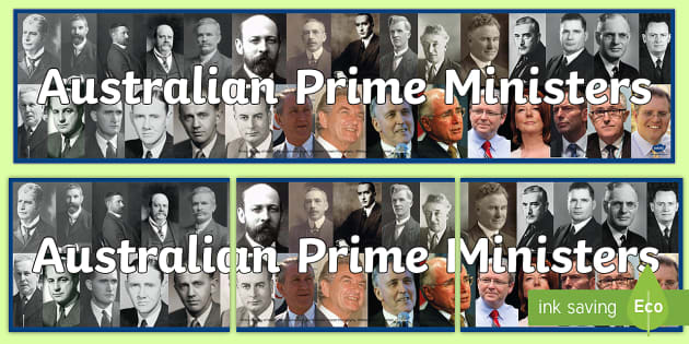 Australian Prime Ministers Display Banner- Year 6 History