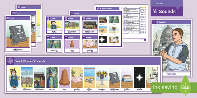 👉 French Phonics: Resource and Display Pack: 'é' sounds