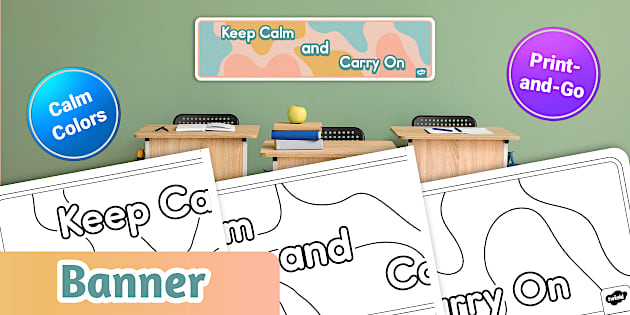 Modern Calm Colors Banner (teacher made) - Twinkl