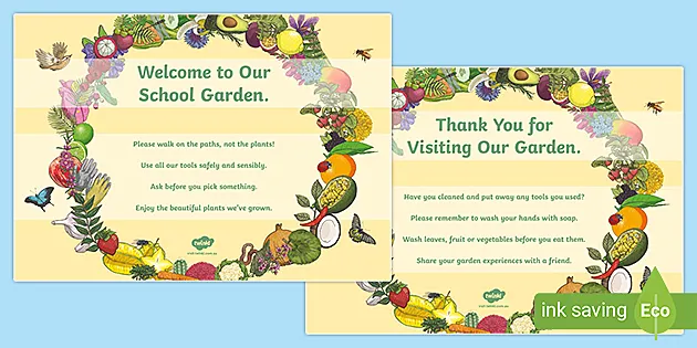 School Garden Signs