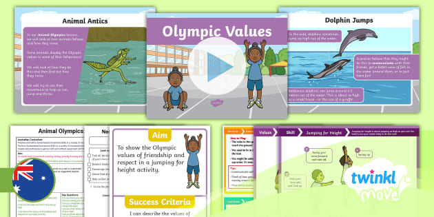 Move PE Year 2 Dance: Animal Olympics Lesson 1: Olympic Values