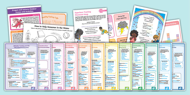 Monthly Program Themed Pack | Planning and Assessment.