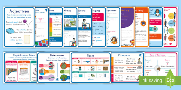 First Grade Writing Posters Resource Pack - Twinkl