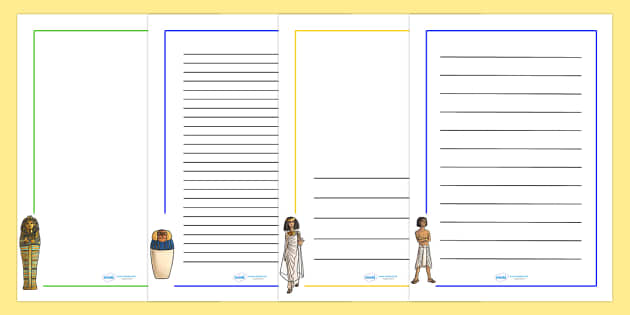 Ancient Egypt Page Borders - egypt, history, borders, writing