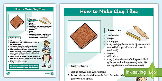 Step by Step Instructions: How to Make Clay Tiles