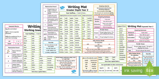 Year 2 Differentiated Writing Mats - KS1, year 2, writing
