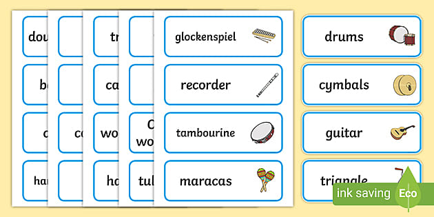 FREE! - Music Topic Word Cards (teacher made)