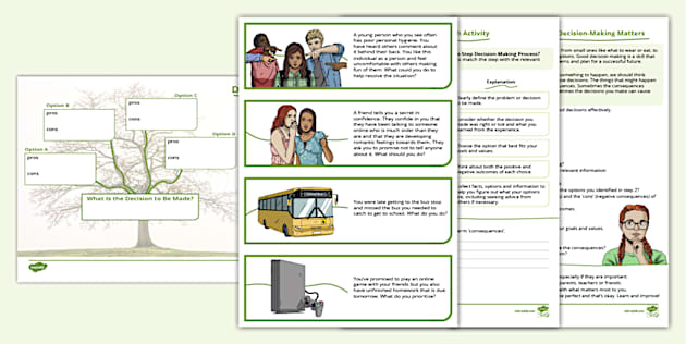 Life Skills: Decision-Making for Older Learners | Twinkl