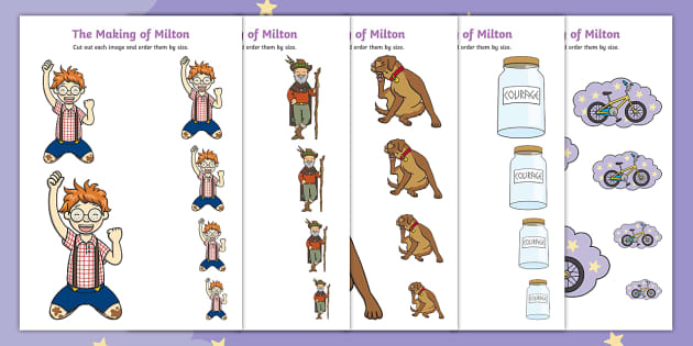 The Making of Milton Size Ordering (teacher made) - Twinkl