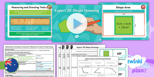 Year 5 Using Units of Measurement: 2D Shape Drawing Lesson 1