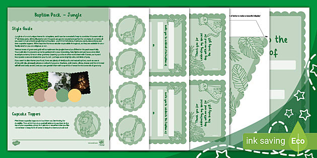 Baptism Pack - Jungle Theme (teacher made) - Twinkl